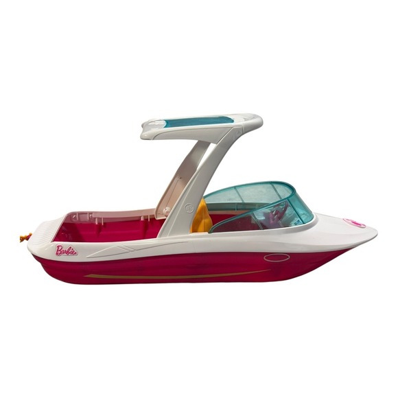 Barbie | Toys | Barbie Dolphin Magic Oceanview Speedboat Pink Yacht Toy ...